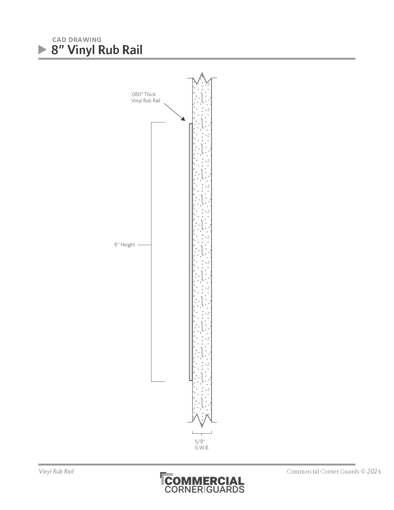 Protective Wall Strips | Wall Rub Rail – Commercial Corner Guards